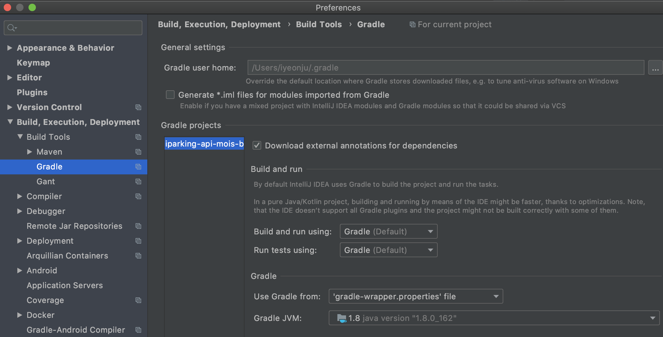Gradle Module not specified