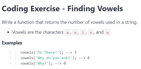 [Algorithms] 11. Finding Vowels