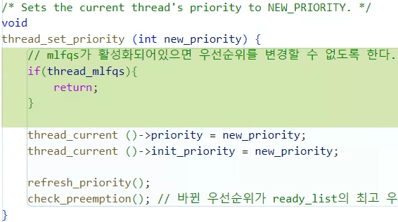 PintOS Project 1-4: Thread - Advanced Scheduler