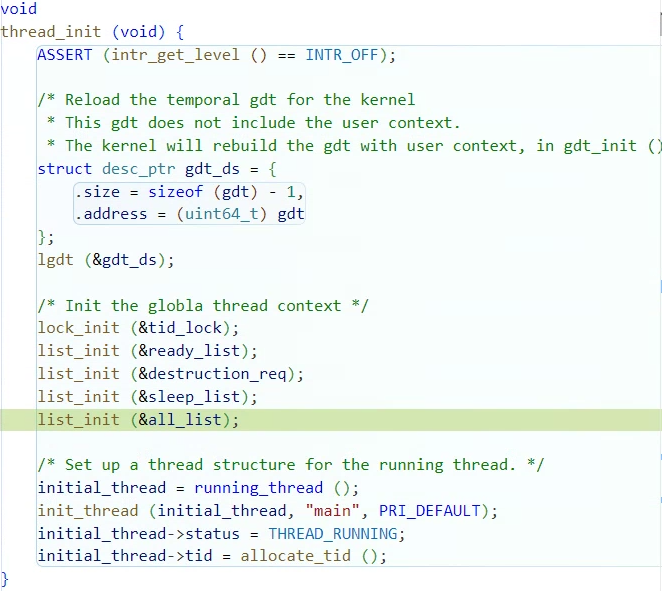 PintOS Project 1-4: Thread - Advanced Scheduler