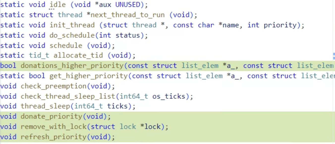 PintOS Project 1-3: Thread - Priority Schedule 2