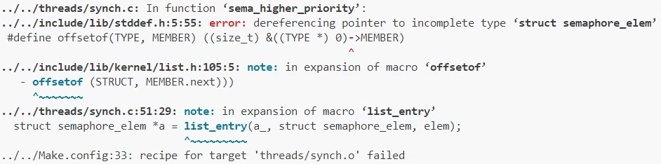 PintOS Project 1-2: Thread - Priority Schedule 1