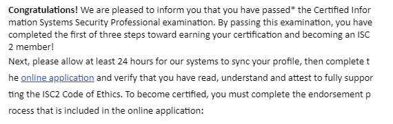 CISSP Endorsement 후기 및 입력팁