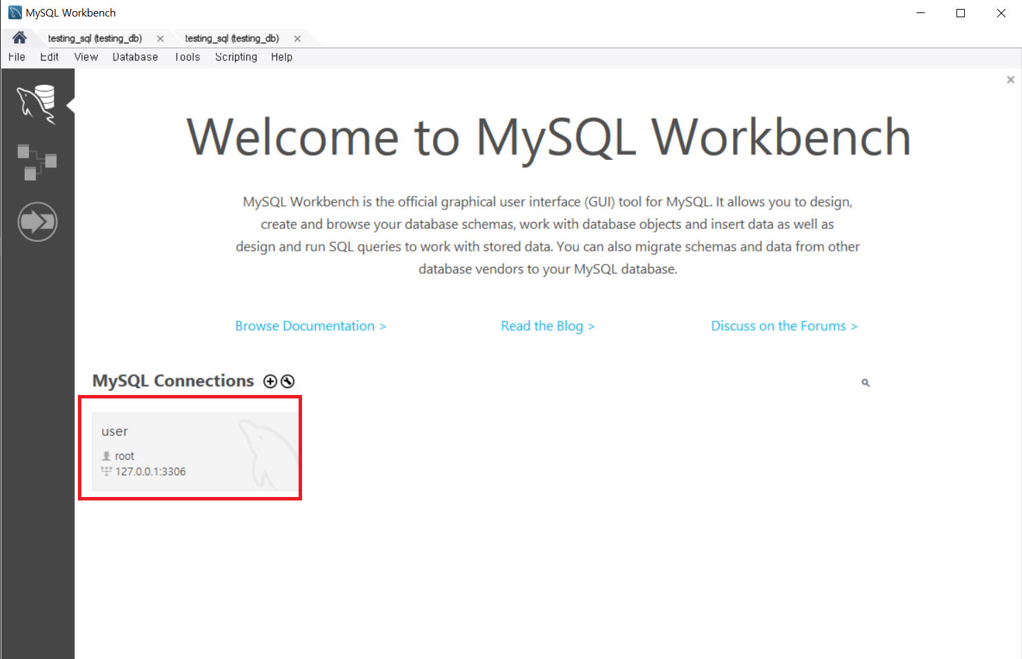 [React] mysql 계정생성 / db 생성