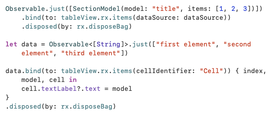 [RxSwift Community] RxDataSource 1