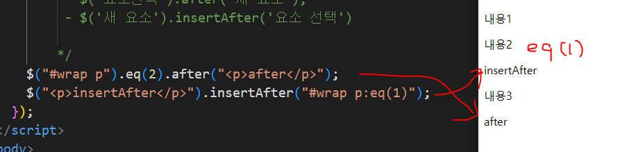 jquery 객체 편집 메서드