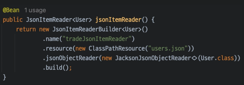 Spring Batch 적용 - ItemReader