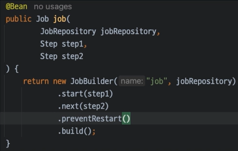 Spring Batch 적용 - Job