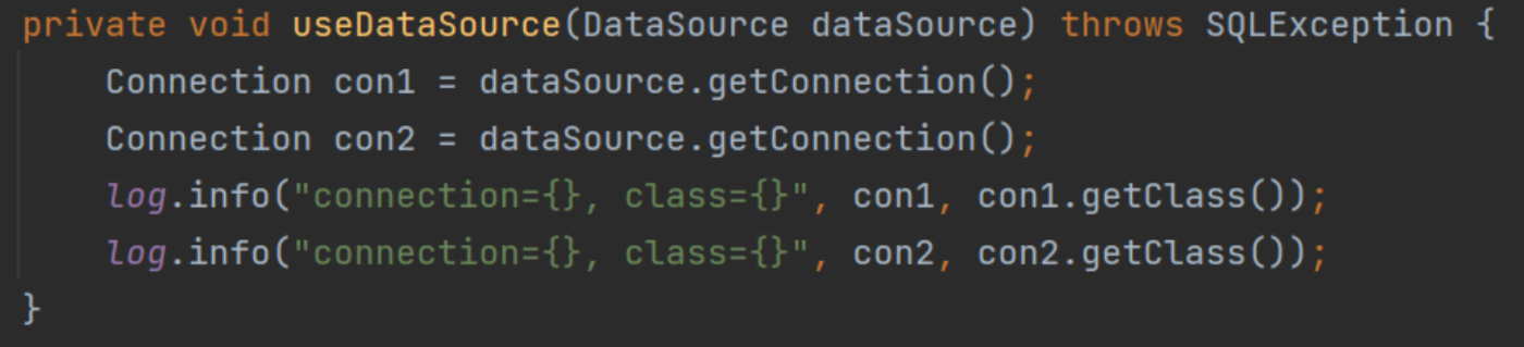 DataSource 예제1 -DriverManager