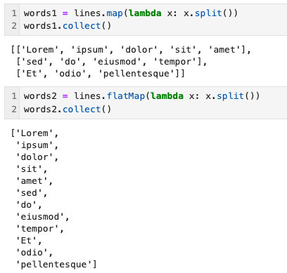 pySpark6 - Map vs. Flatmap 차이