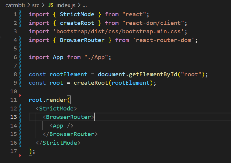 버튼 글씨체 적용안됨 & react create Root 오류