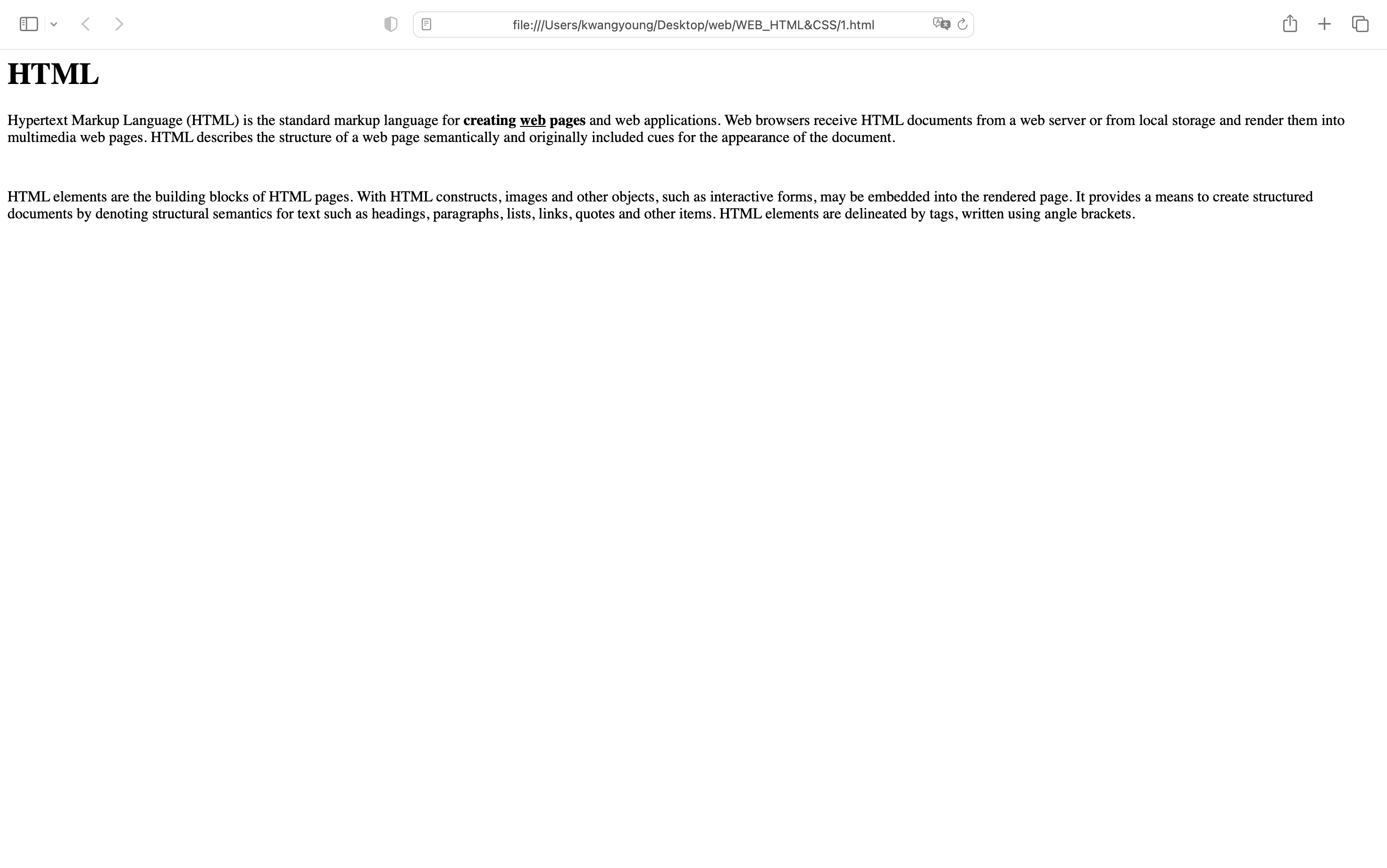 WEB1 - HTML & Internet