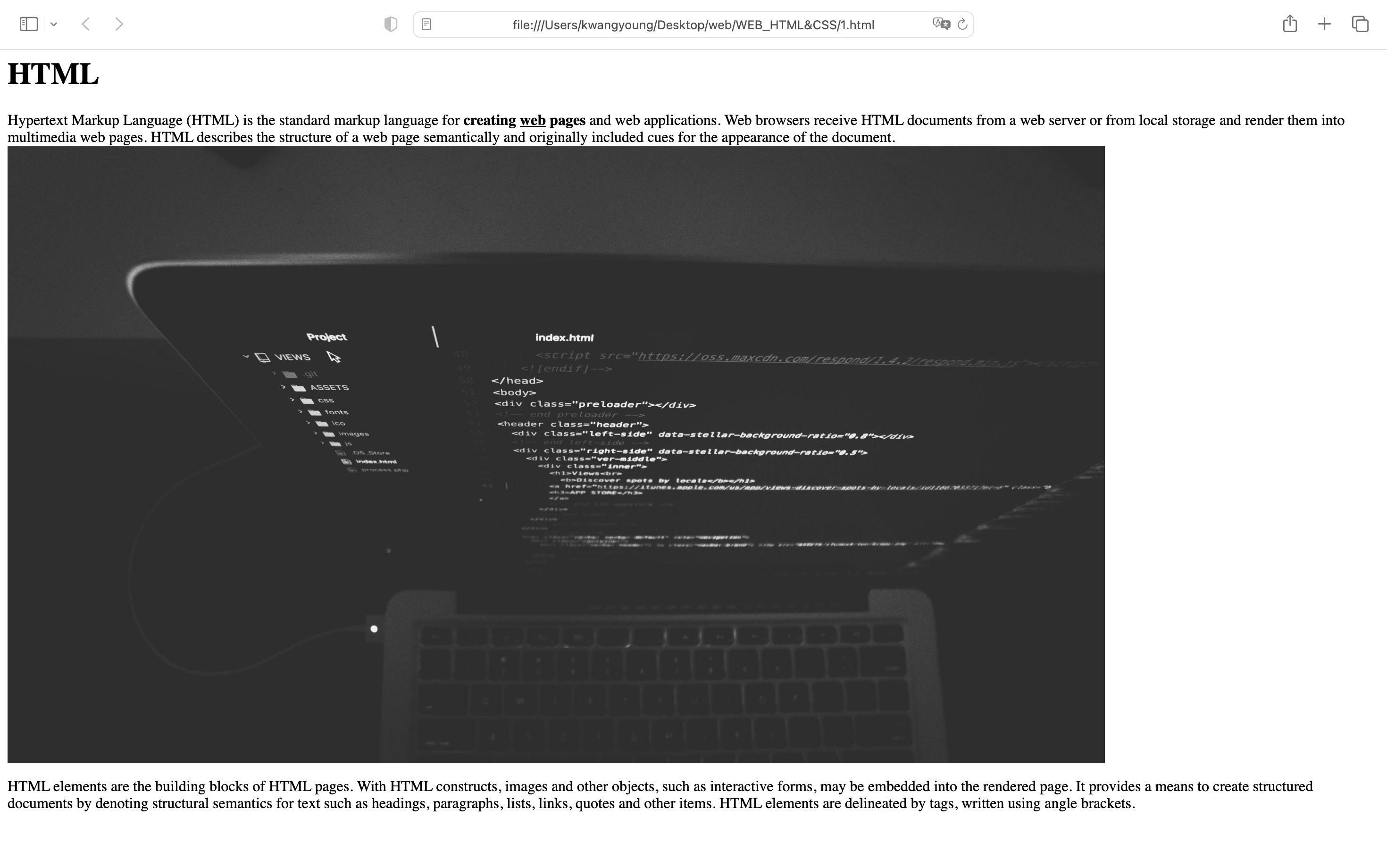 WEB1 - HTML & Internet