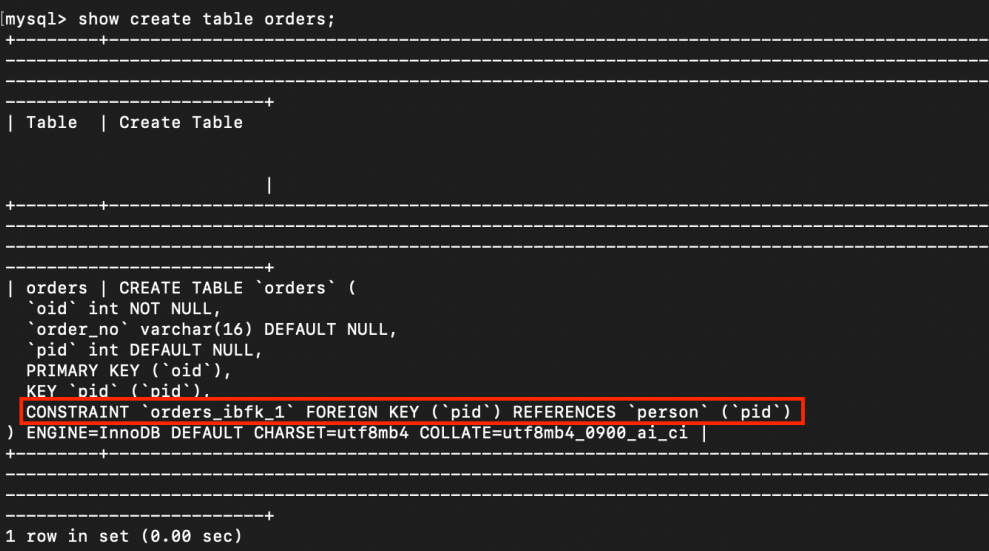 PRIMARY KEY, FOREIGN KEY
