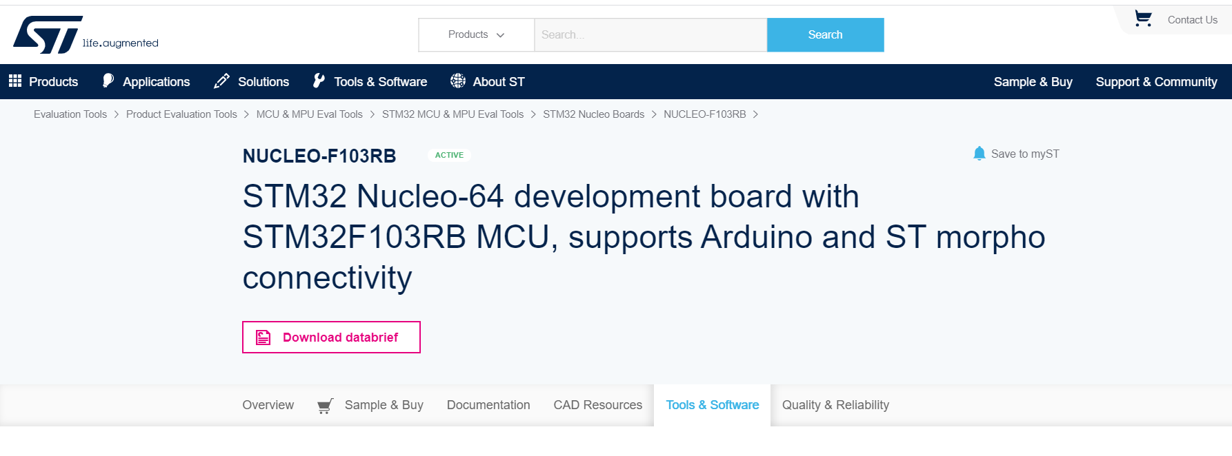 STM32 Example Code 다운