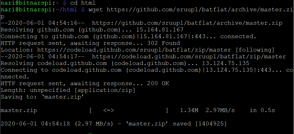 Raspberry pi web page publishing (Blog) - user