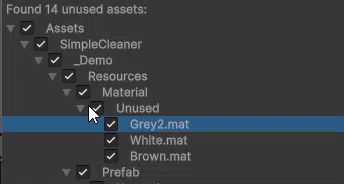 [Unity Editor] Simple Cleaner #2 - Editor TreeView
