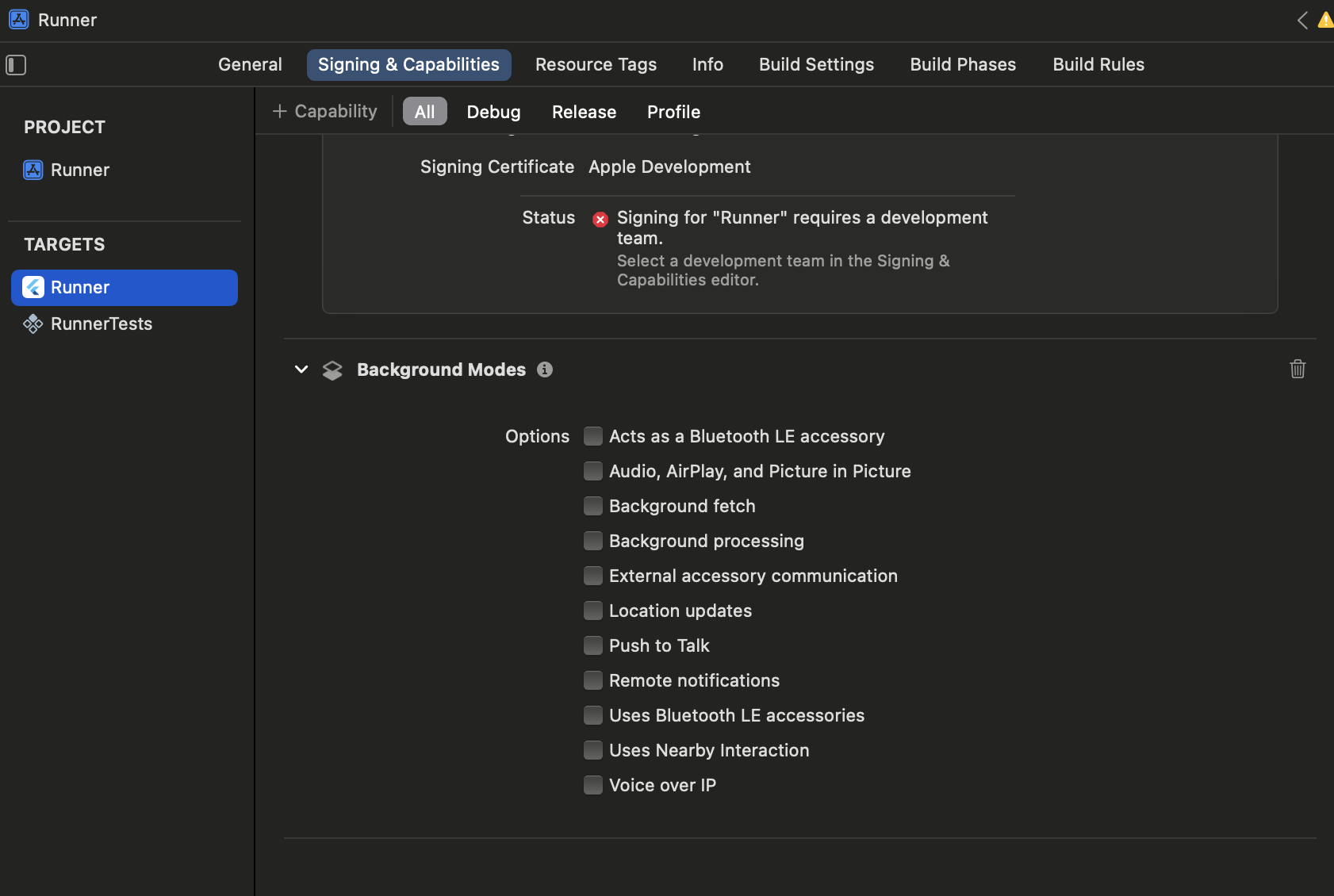 IOS Background Modes