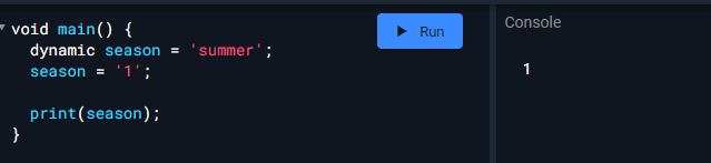 TIL) Flutter - Dart문법(main(), var, dynamic, final, const)