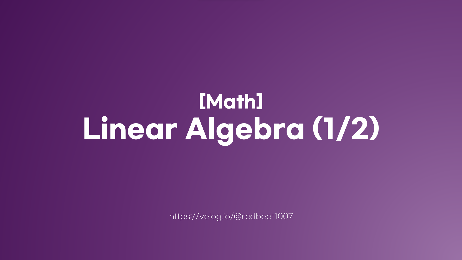  Math Linear Algebra 1 2 