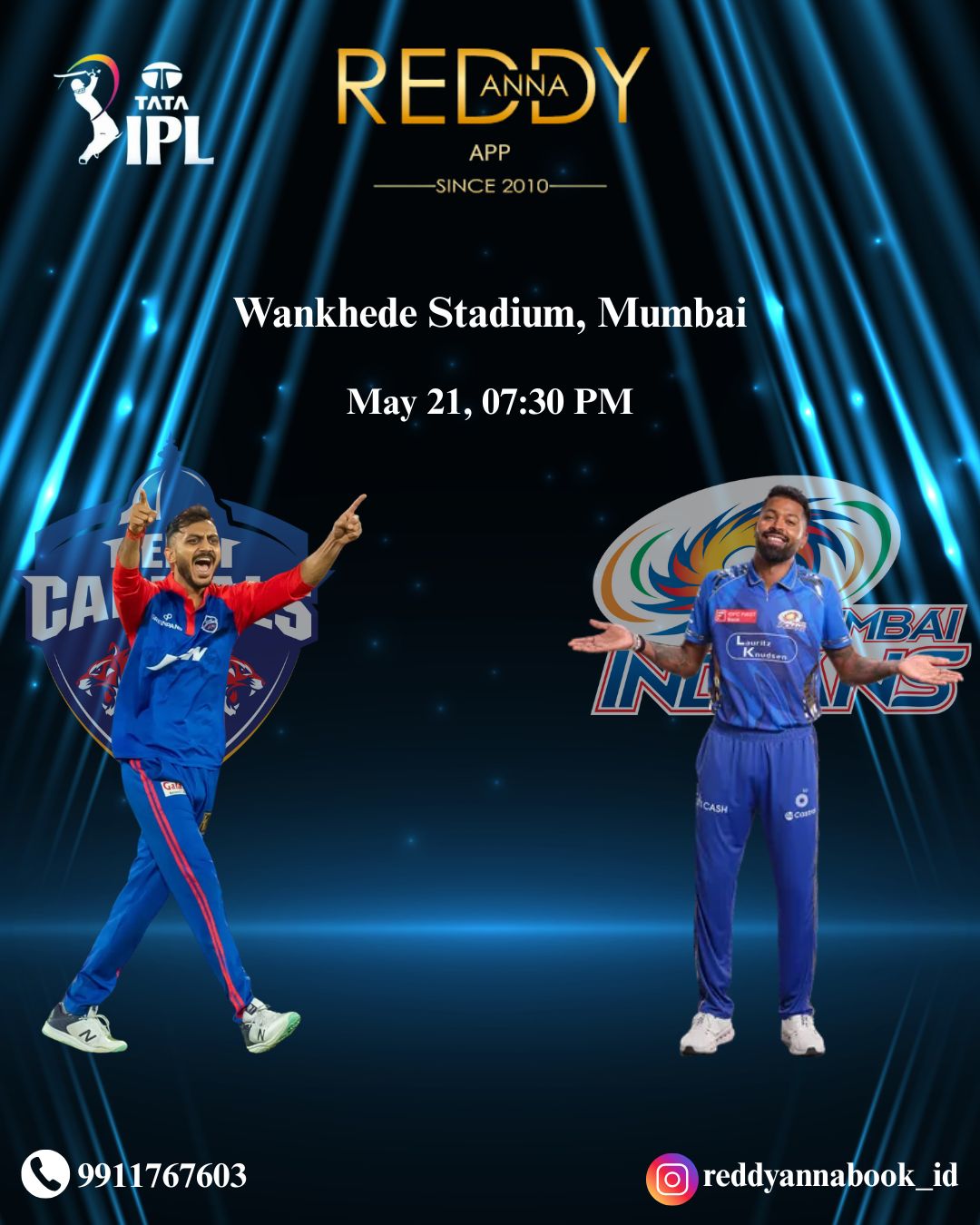 Join the Excitement with Reddy Book Cricket ID for MI vs DC – A Must ...