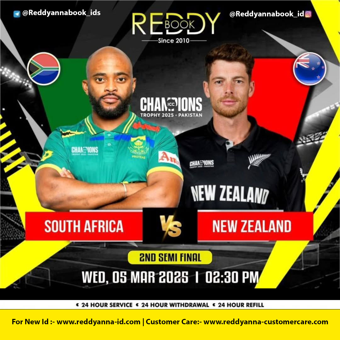 Reddy Anna Online Exchange: Get Your Cricket ID 2025 for NZ vs SA Semi ...