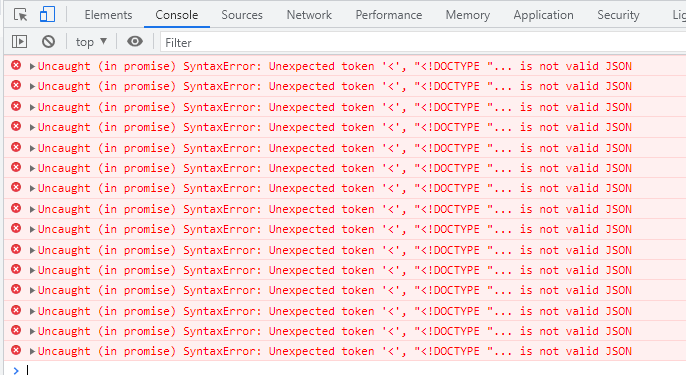  React Fetch Is Not Valid JSON 