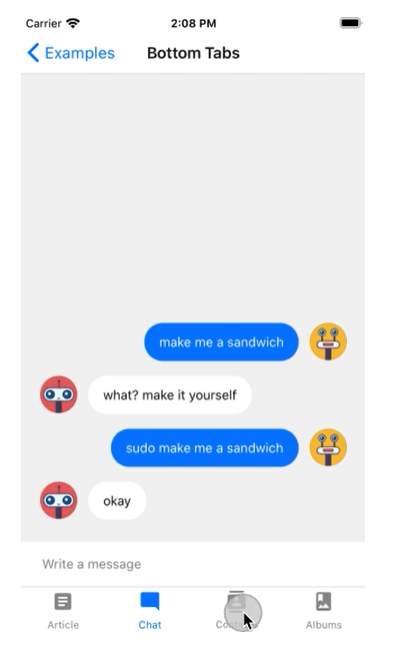 [React Navigation] Bottom Tabs