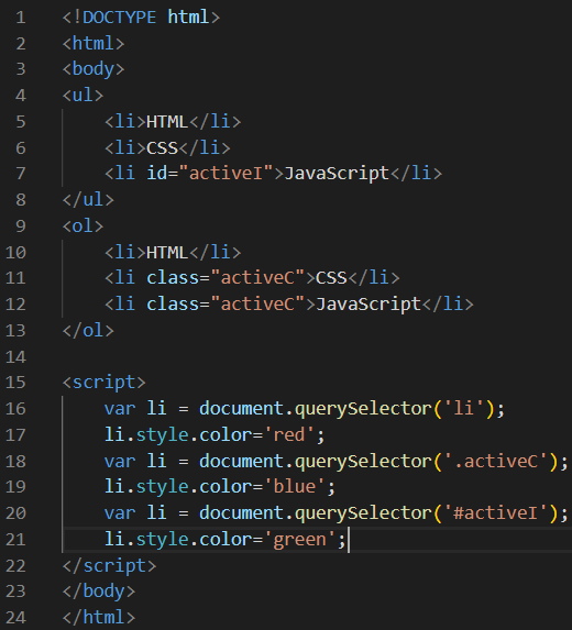 querySelector() , querySelectorAll()