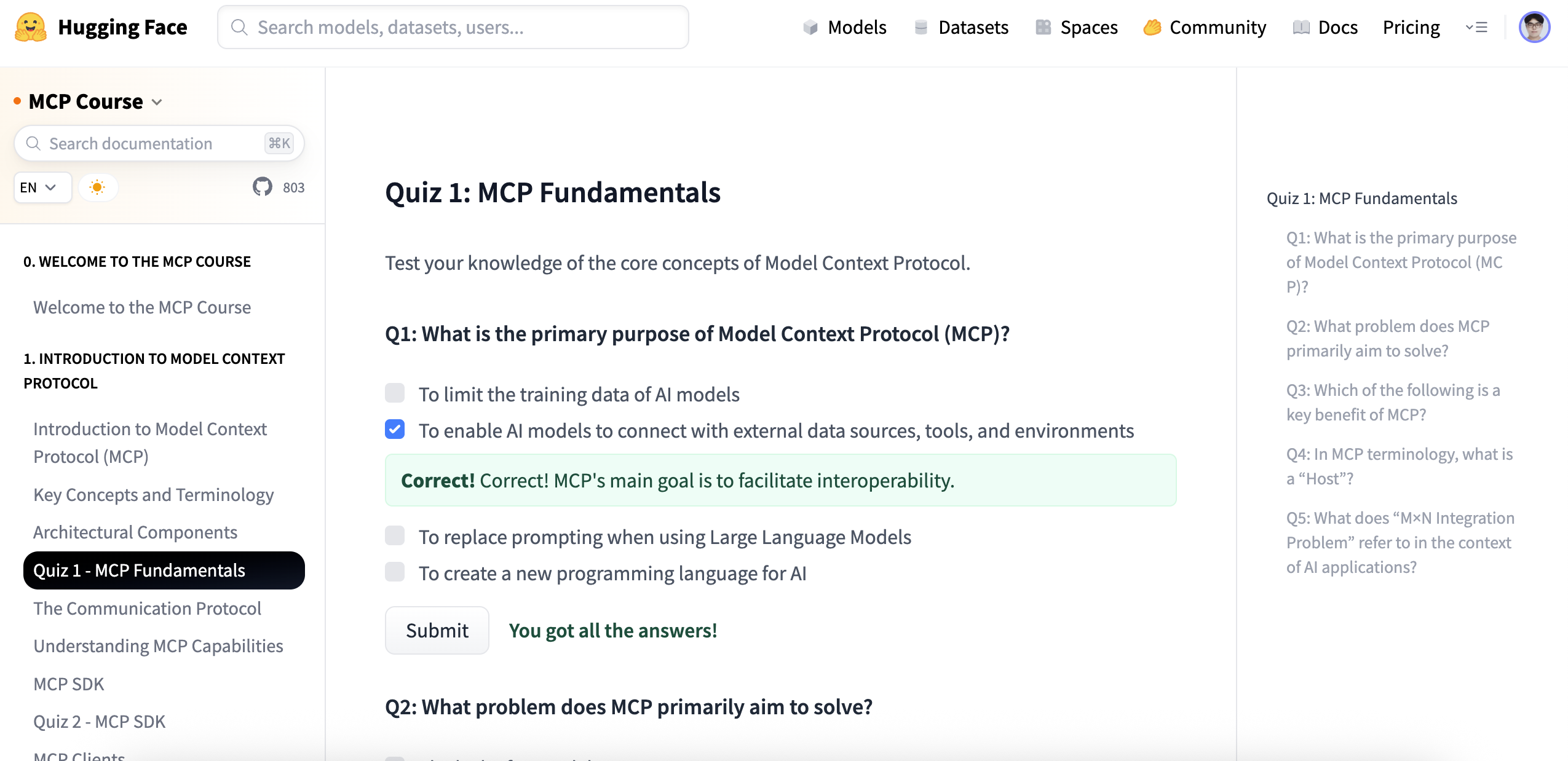 HuggingFace Learn - MCP Course(1)