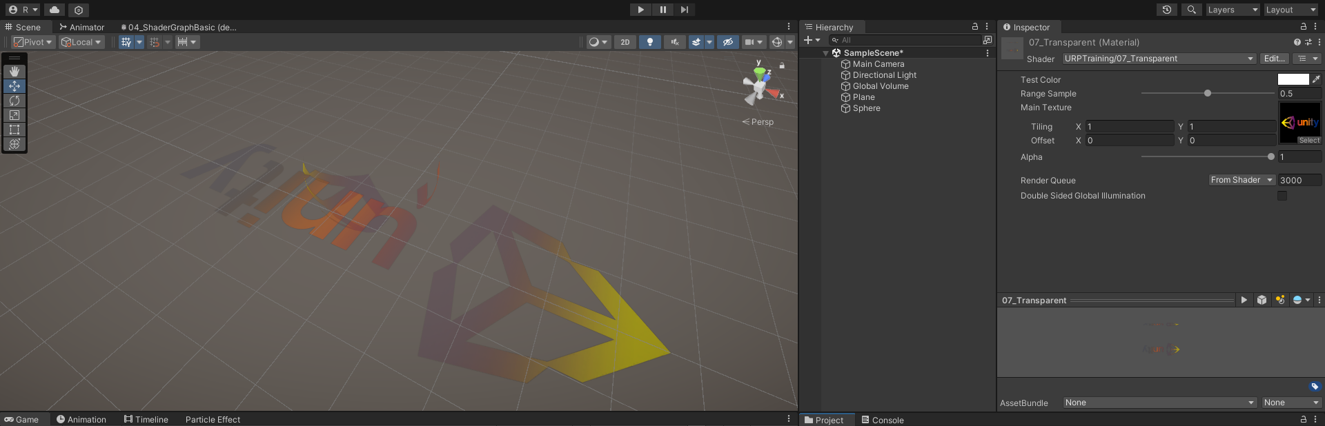 # 2-3 [Transparent Shader, Culling]