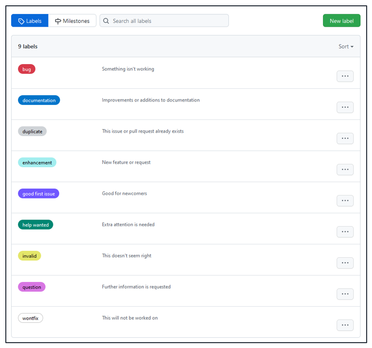 Github Github Label 한번에 적용하기
