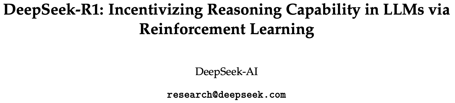 논문 리뷰 Deepseek R1 Incentivizing Reasoning Capability In Llms Via Reinforcement Learning