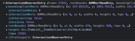 React-intersection-observer 사용