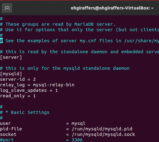 [DATABASE] SERVER SETTINGS FOR REPLICATION