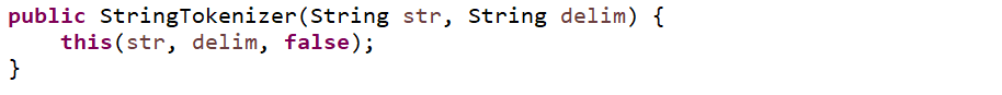[Java] StringTokenizer