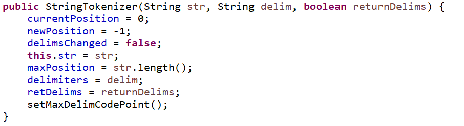 [Java] StringTokenizer