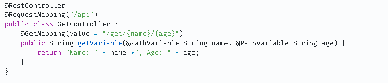 Spring Boot 스프링 부트 Get메소드 컨트롤러 작성 2 Getmapping Pathvariable Requestparam