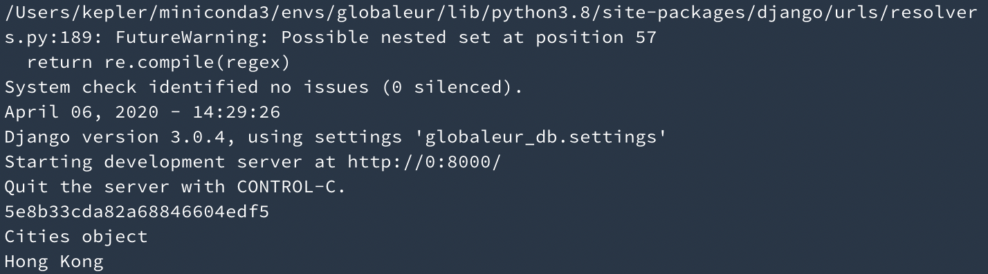 (MongoDB) mongoengine