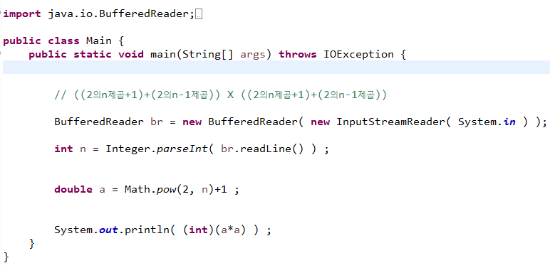 [ JAVA ] 2903 중앙 이동 알고리즘