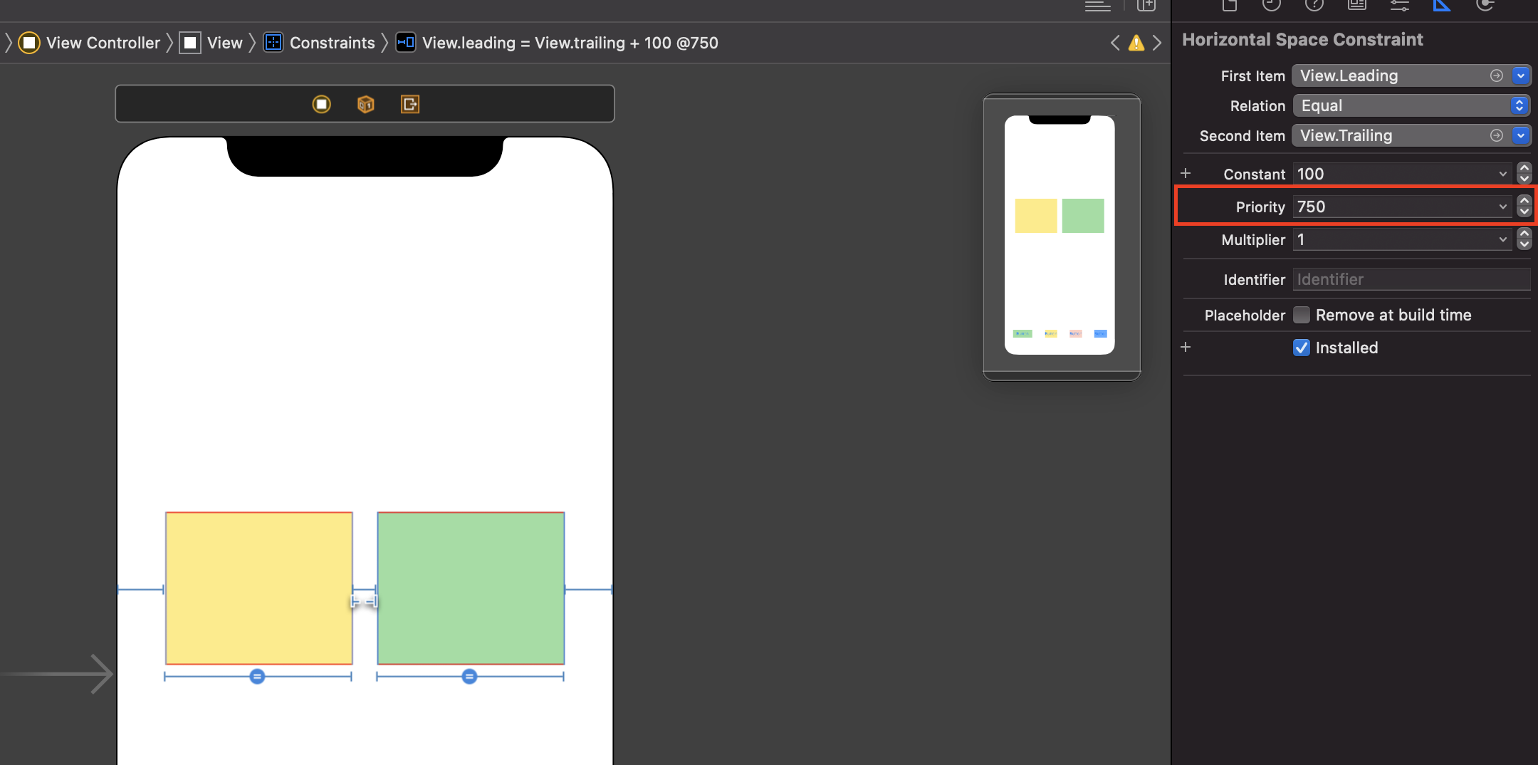 [Auto Layout] Constraint Priorities