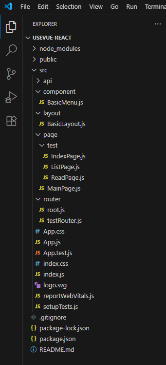 [React] 기본 구성 Root Router, Layout, Component 등 개념 정리