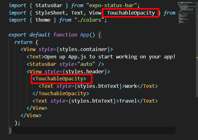 [React Native] To Do App - Button Touchable