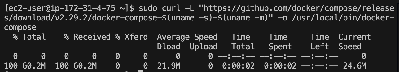 EC2(Amazon Linux AMI)에서 도커 컴포즈(Docker Compose) 설치법
