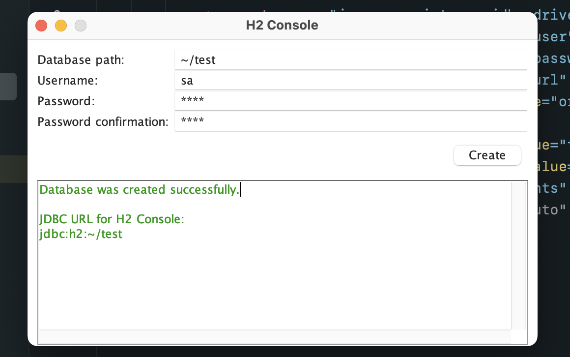 [Spring] H2 Database 생성 오류