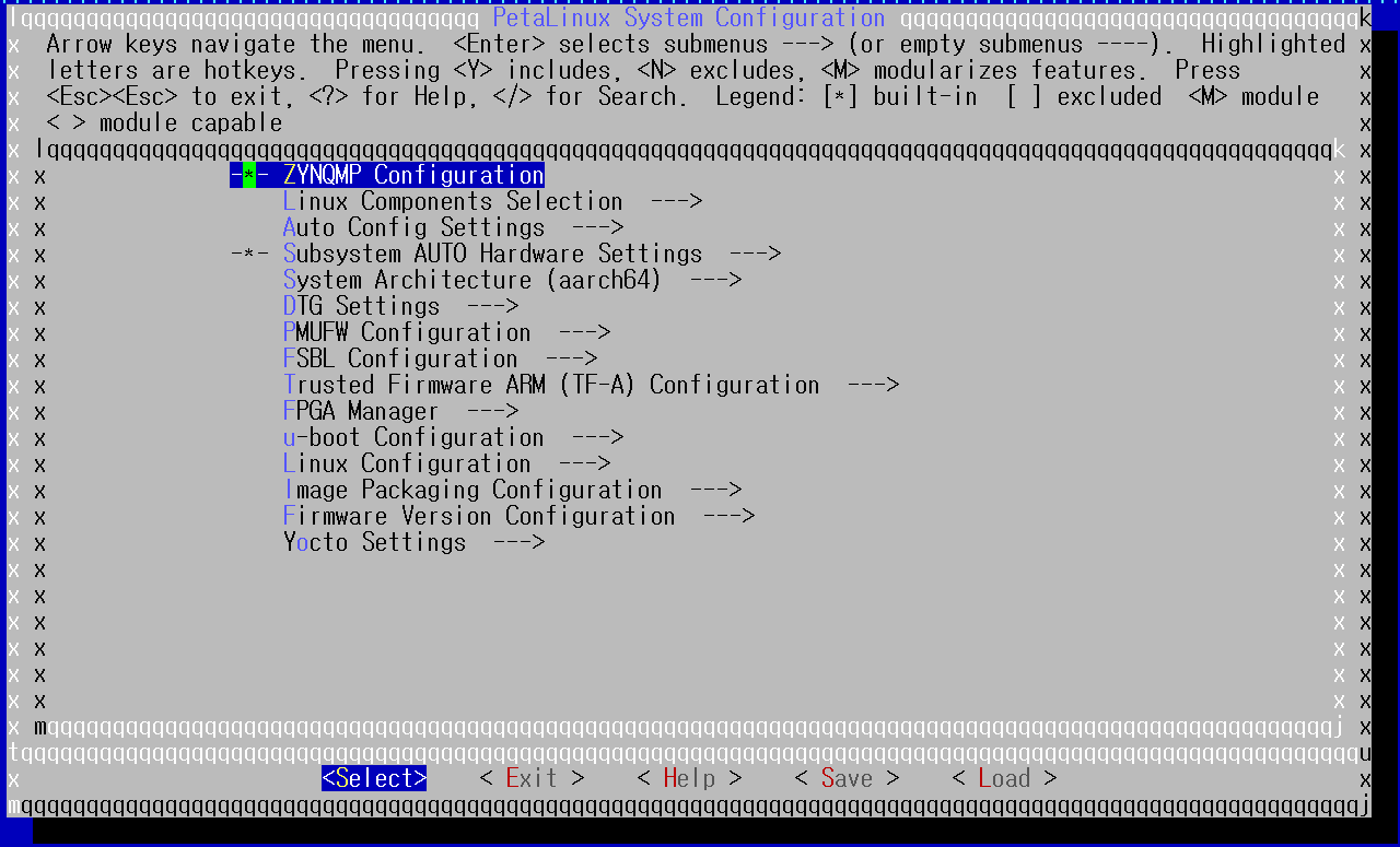 Petalinux project configuration and build