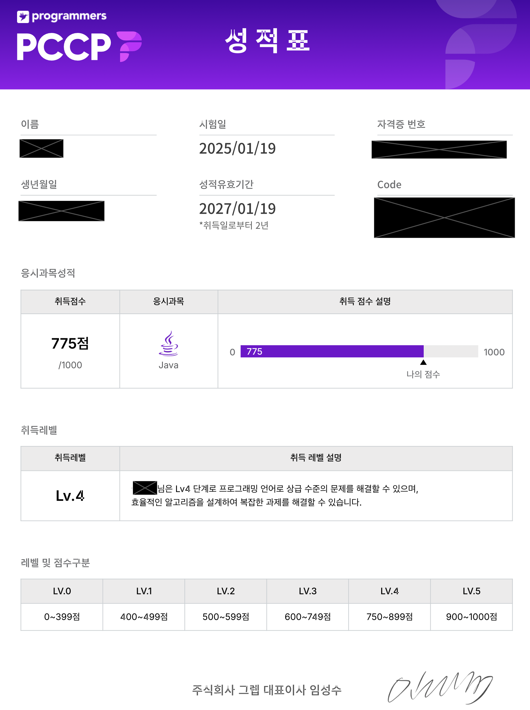 PCCP(25.01.19) Lv4 후기