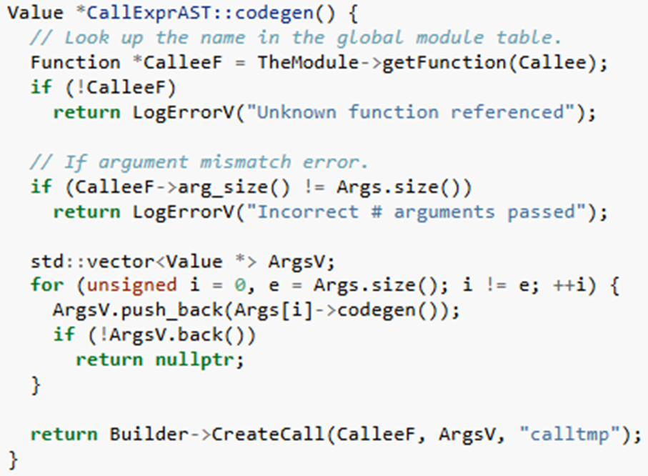 LLVM tutorial chapter 3