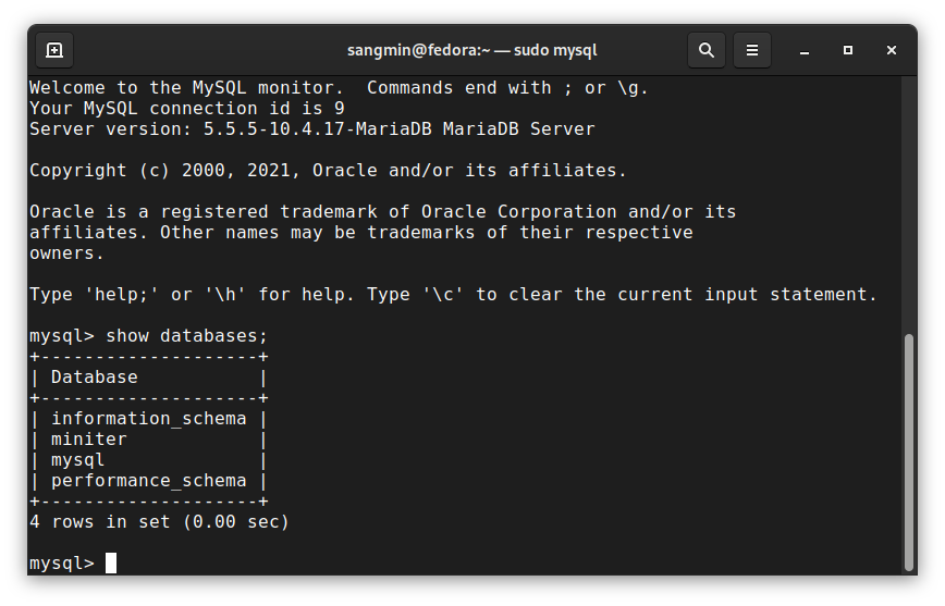 MariaDB를 Flask API에 연결하기