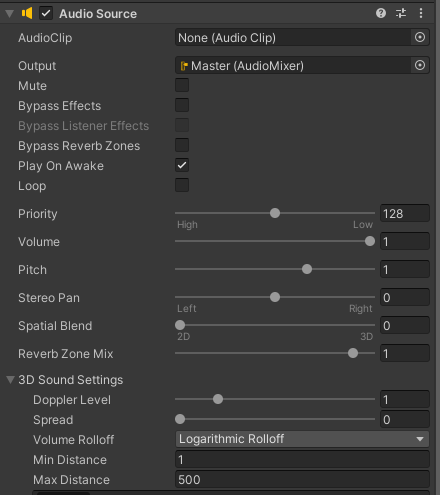 {TIL} Unity Audio Mixer 활용 방법